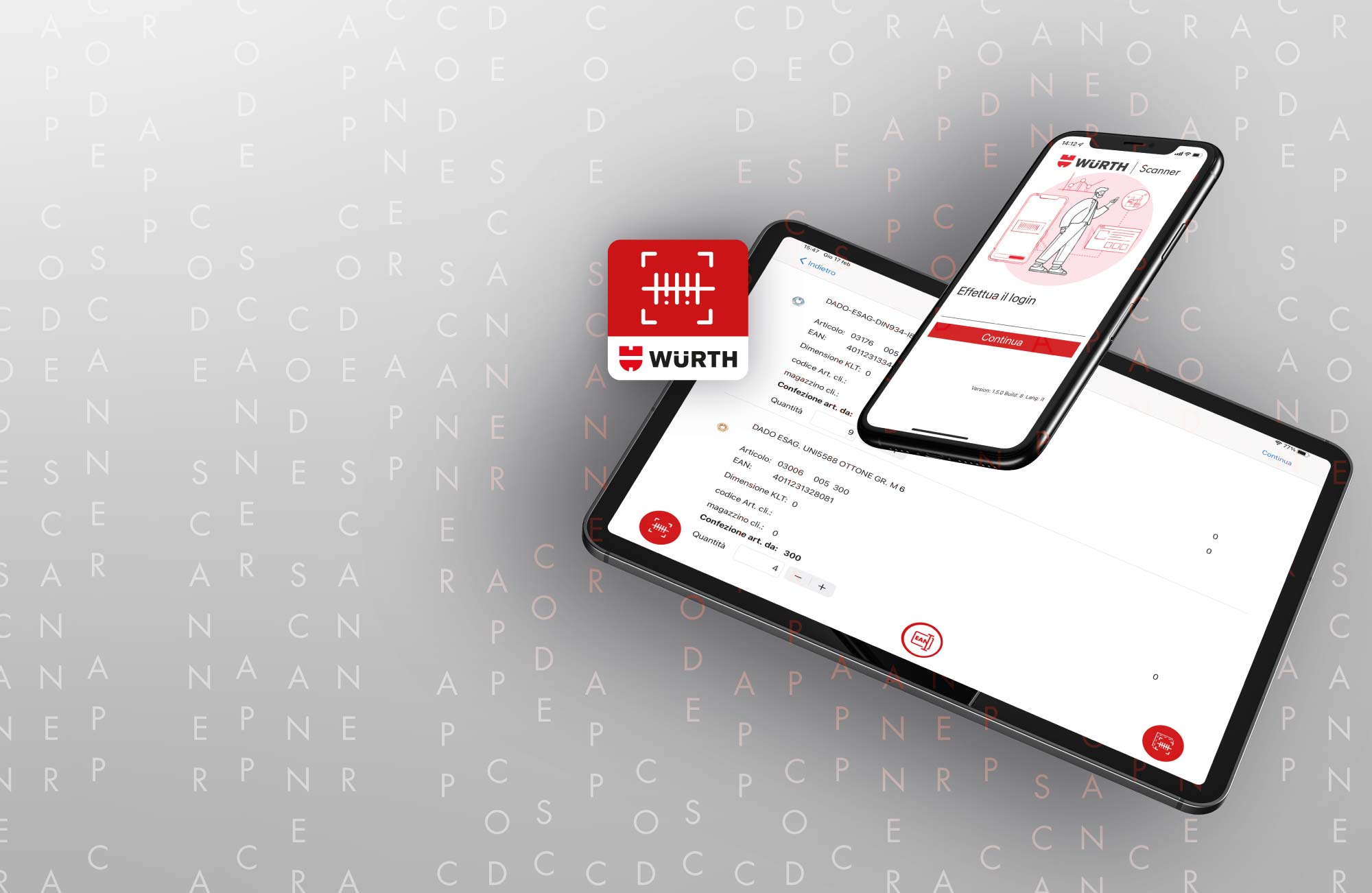 Ordini veloci, facili e sicuri - Wurth Code Scanner - Würth Academy