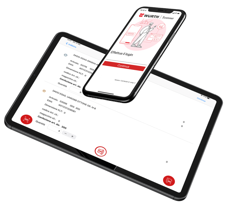 Würth Code Scanner App: riordino semplice e veloce - Azienda Digitale Würth