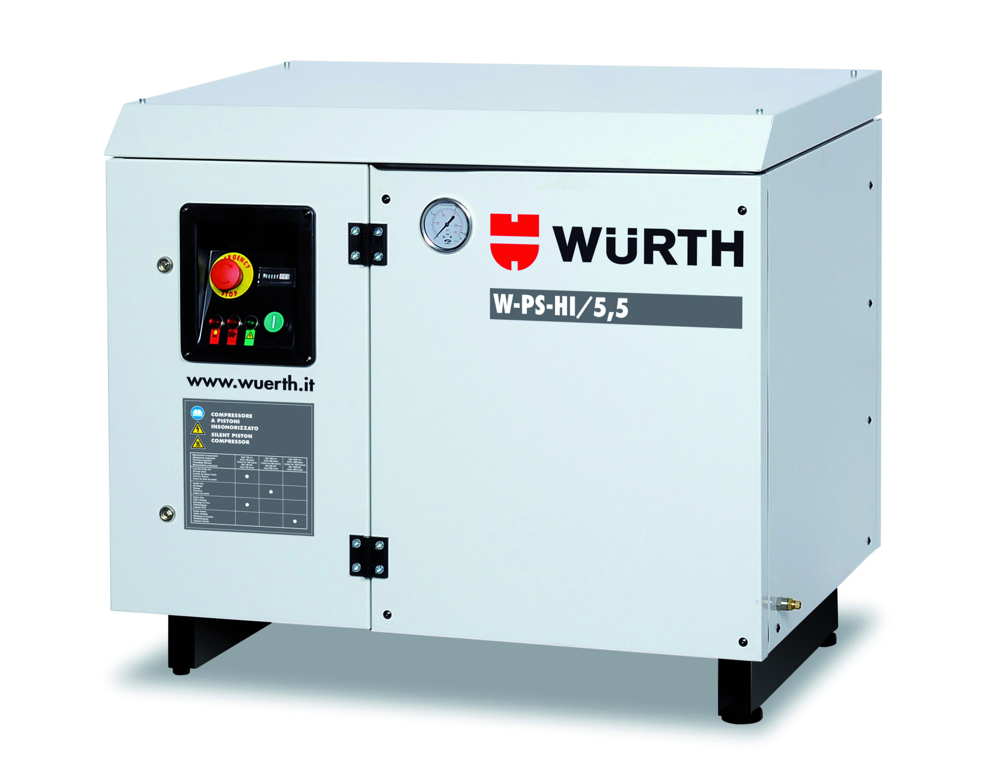 COMPRESSORE A TERRA SIL. W-PSHI/10 - Equipment by Würth